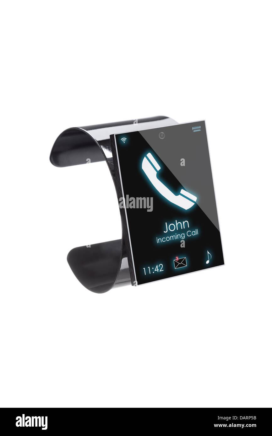 modern Internet Smart Watch isolated on white background Stock Photo ...