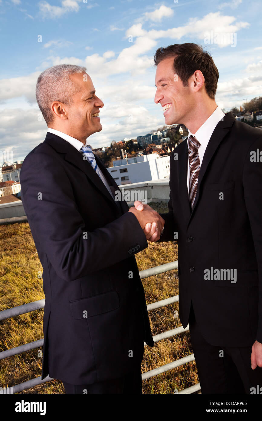 Business handshake over the deal Stock Photo - Alamy