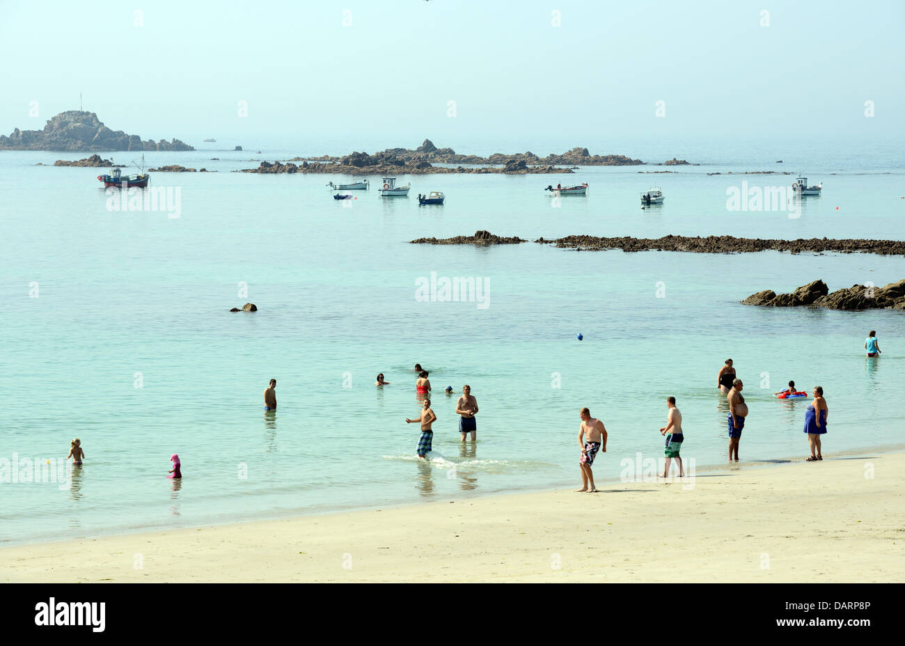 Cobo bay beach hi-res stock photography and images - Alamy