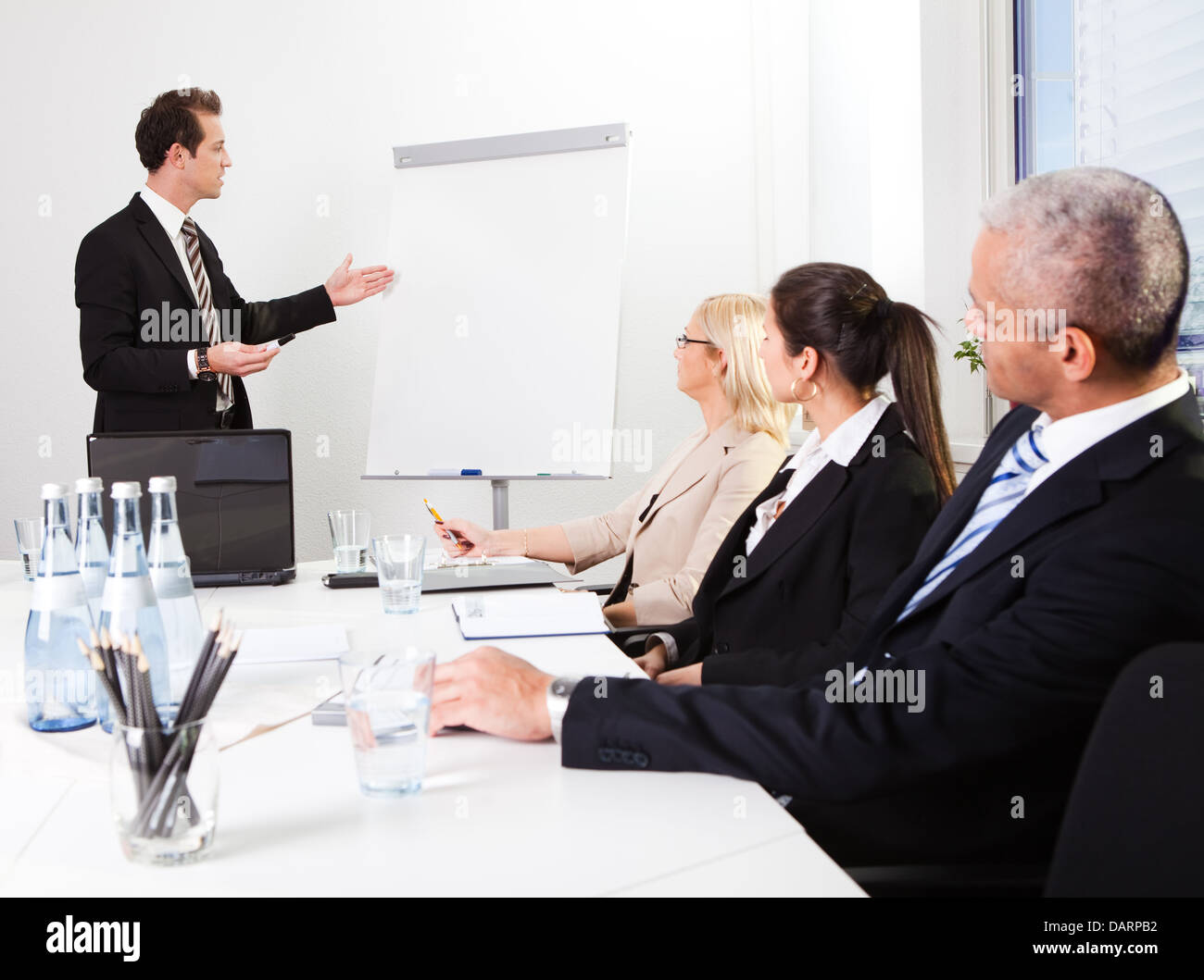 Businessman giving a presentation Stock Photo - Alamy