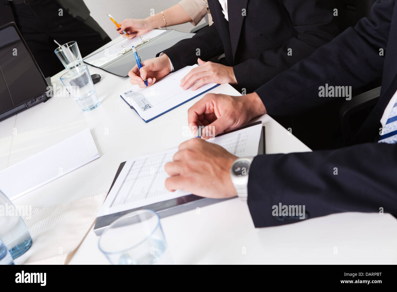 Business team woman man speech hi-res stock photography and images - Alamy