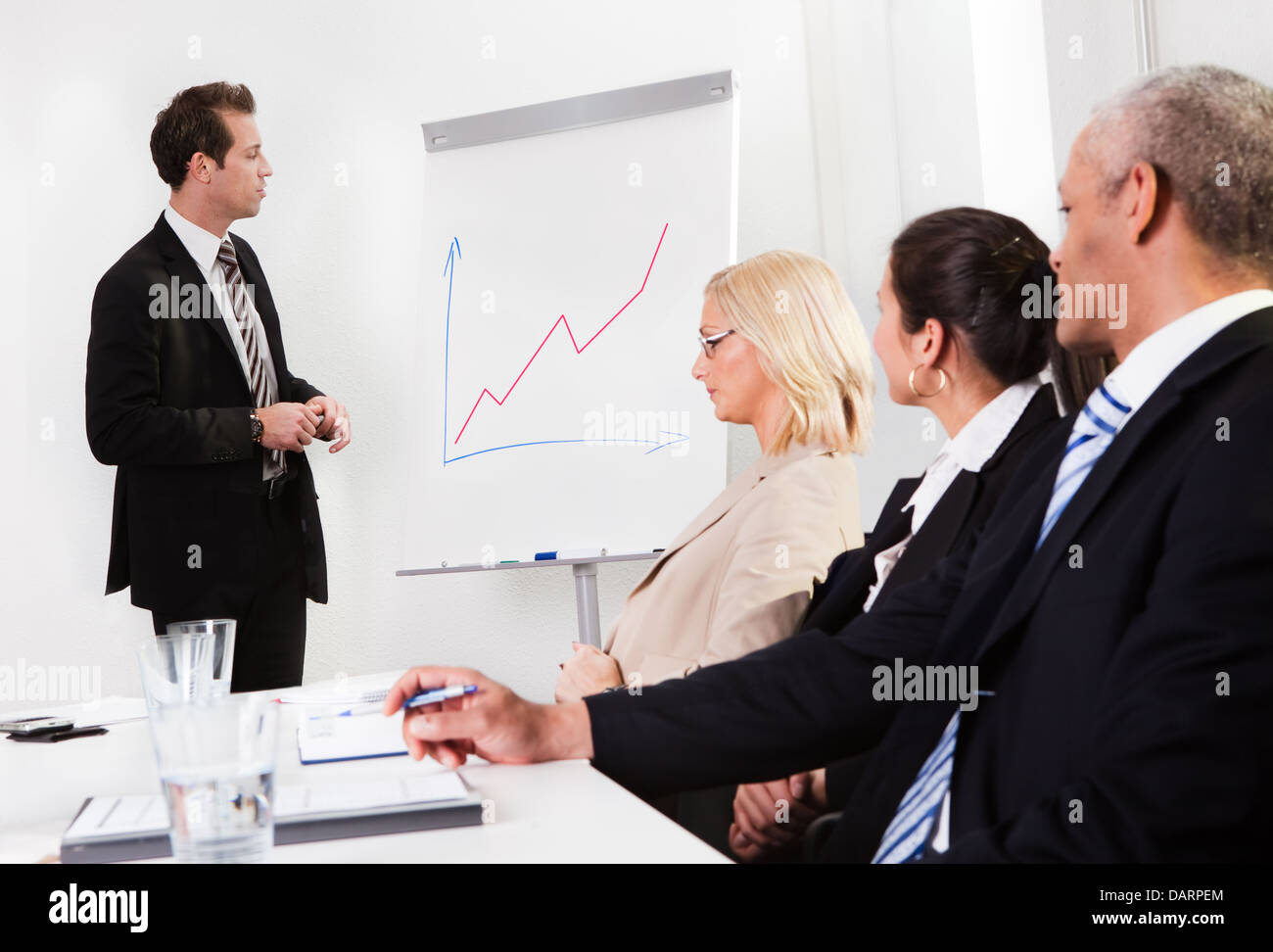 Person giving a speech and pointing hi-res stock photography and images ...