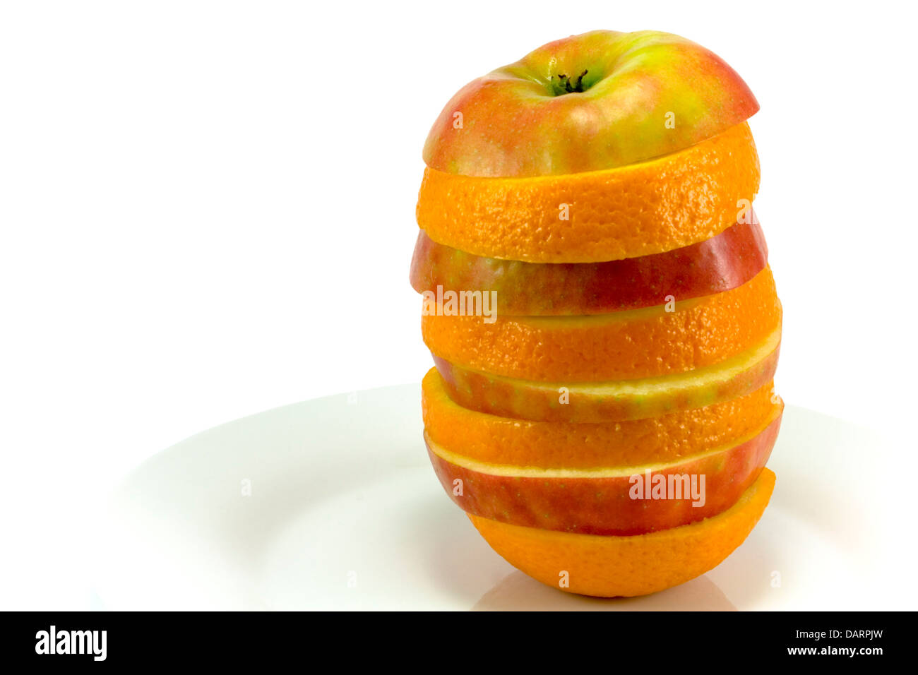 Fruit sandwich on plate Stock Photo - Alamy