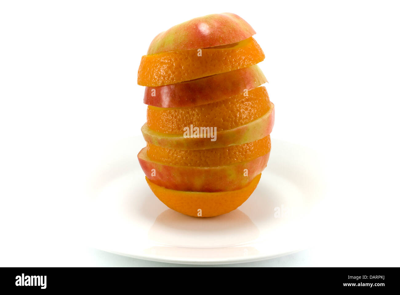 Fruit sandwich on plate Stock Photo - Alamy