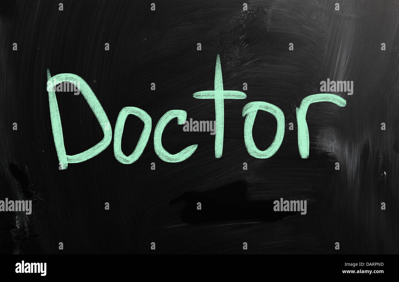 Health concept handwritten with chalk on a blackboard Stock Photo - Alamy