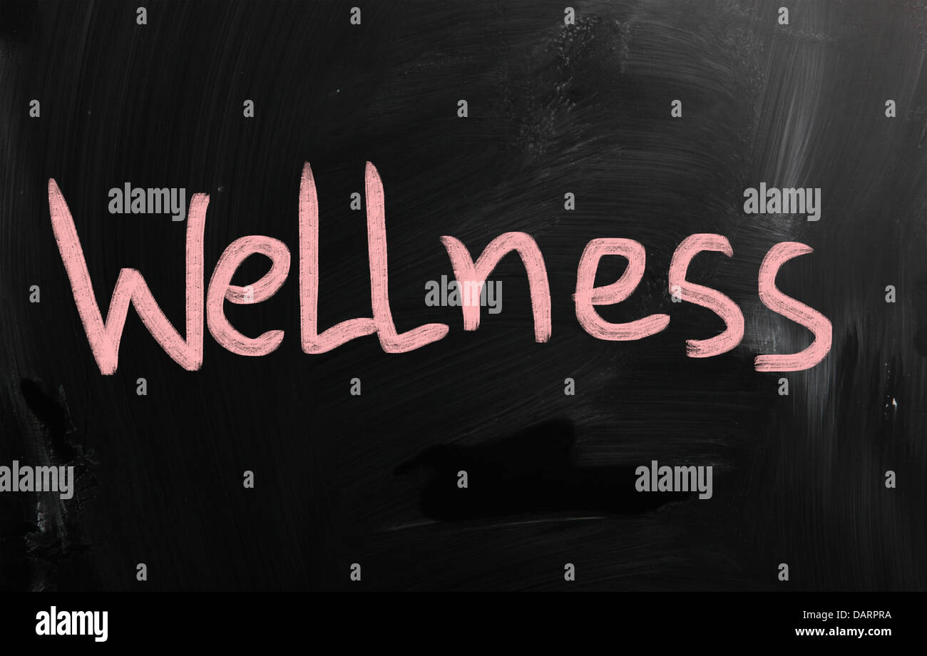 Health concept handwritten with chalk on a blackboard Stock Photo - Alamy
