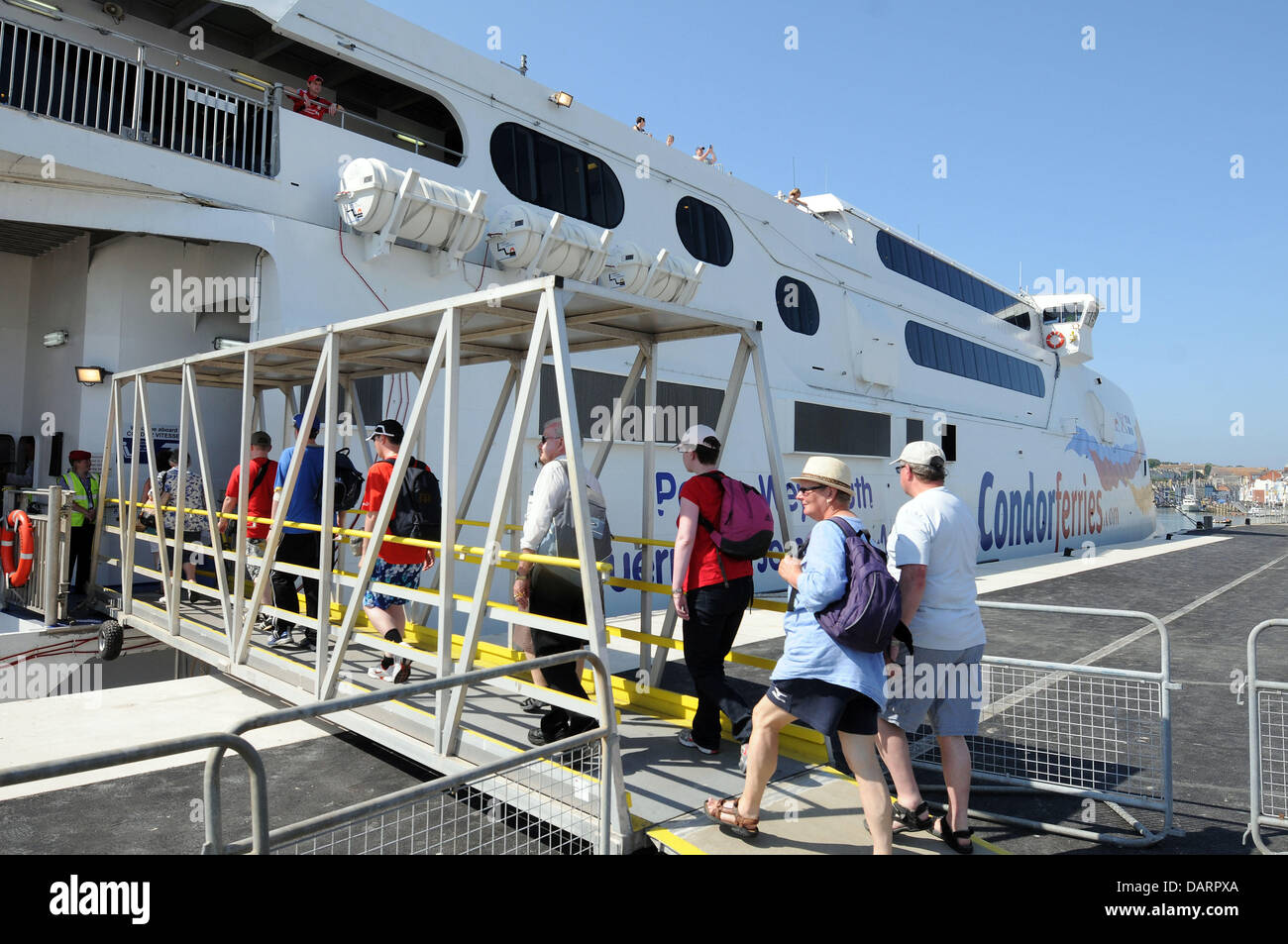 Condor Ferries Vitesse catamaran passenger ship Stock Photo - Alamy