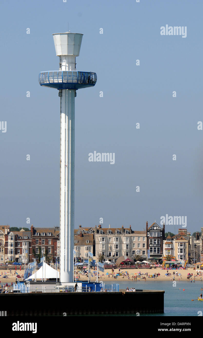 Observation tower, Weymouth Sealife viewing tower, Weymouth, Dorset ...