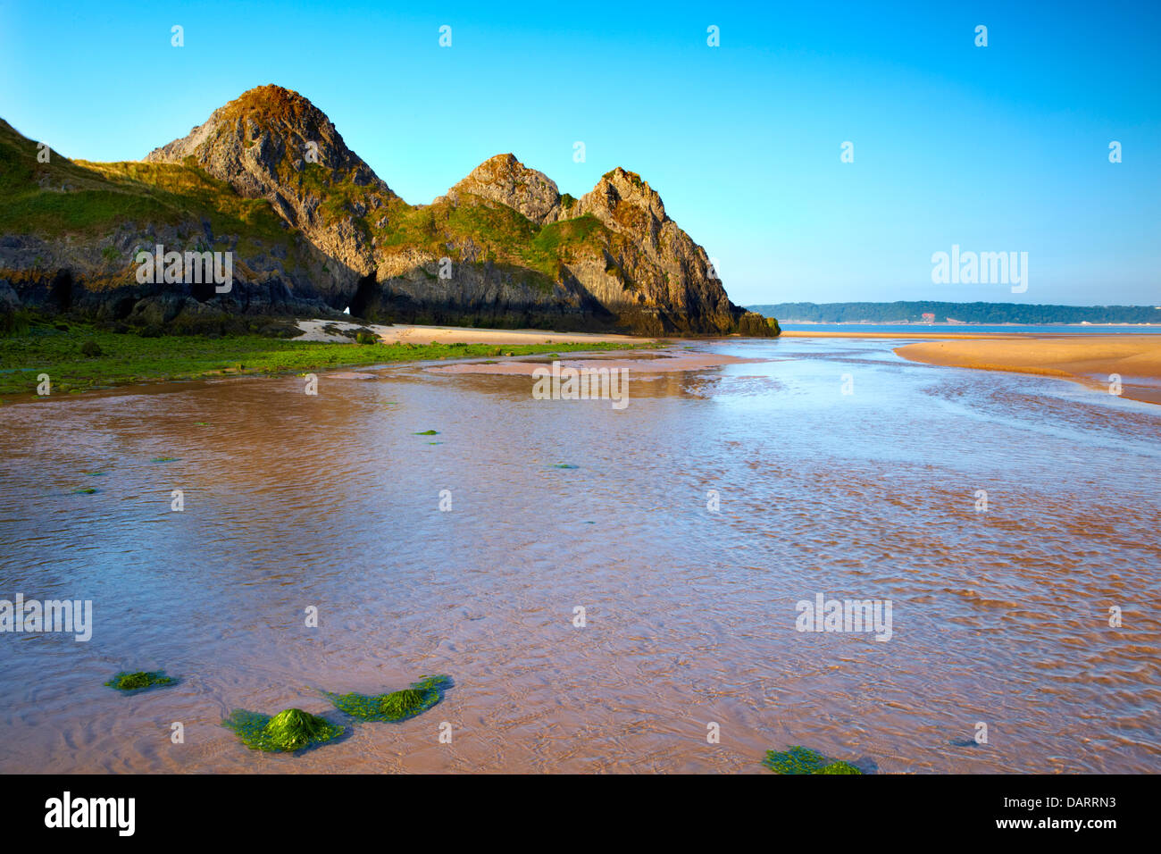Three cliffs bay hi-res stock photography and images - Alamy