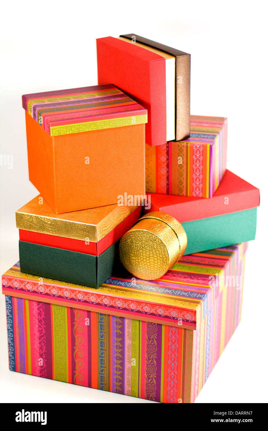 Colorful gift boxes different hi-res stock photography and images - Alamy