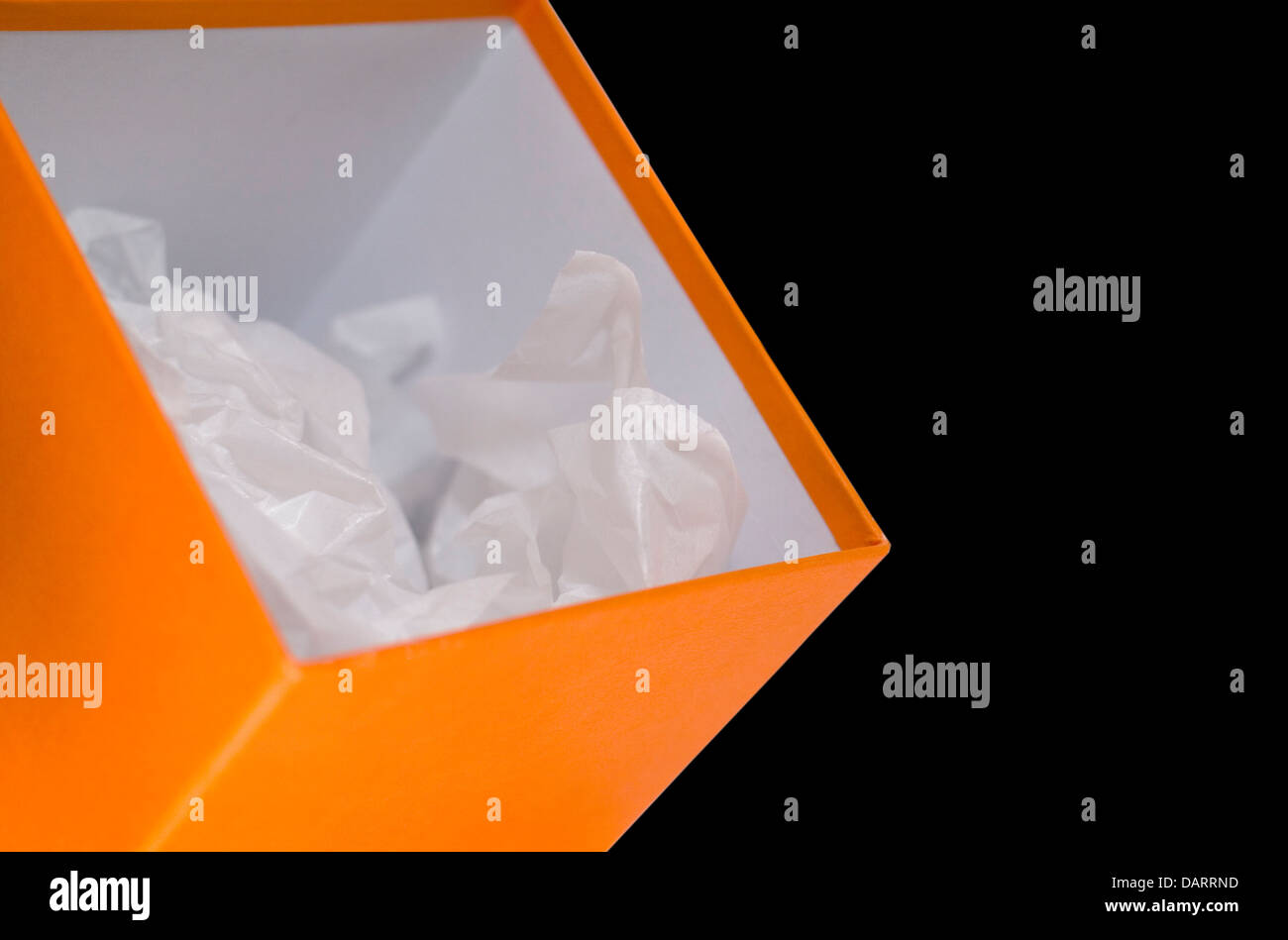 orange opened box Stock Photo - Alamy