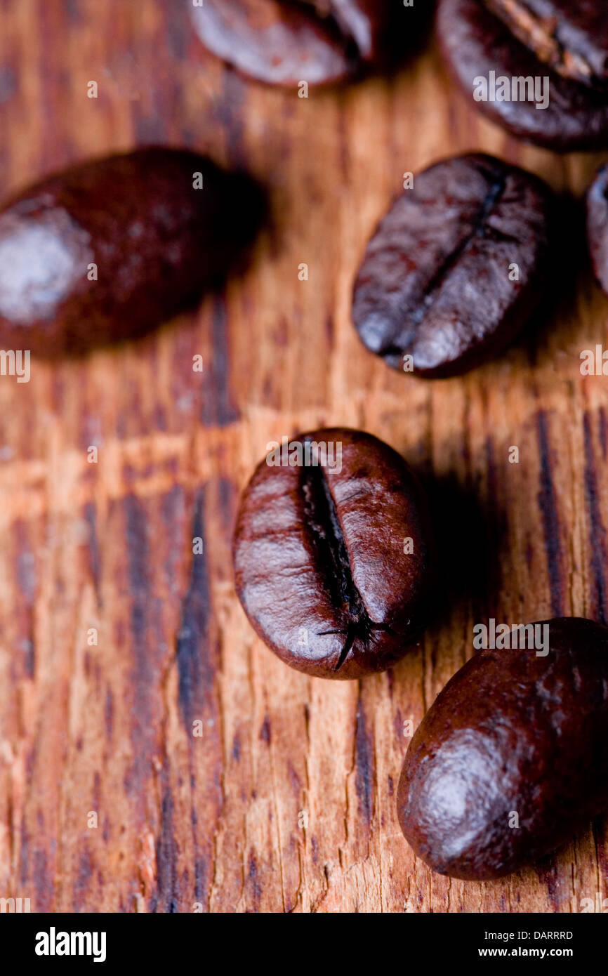 fried coffee beans Stock Photo - Alamy