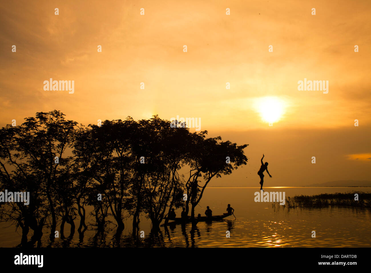 sunset in Bangladesh Stock Photo - Alamy