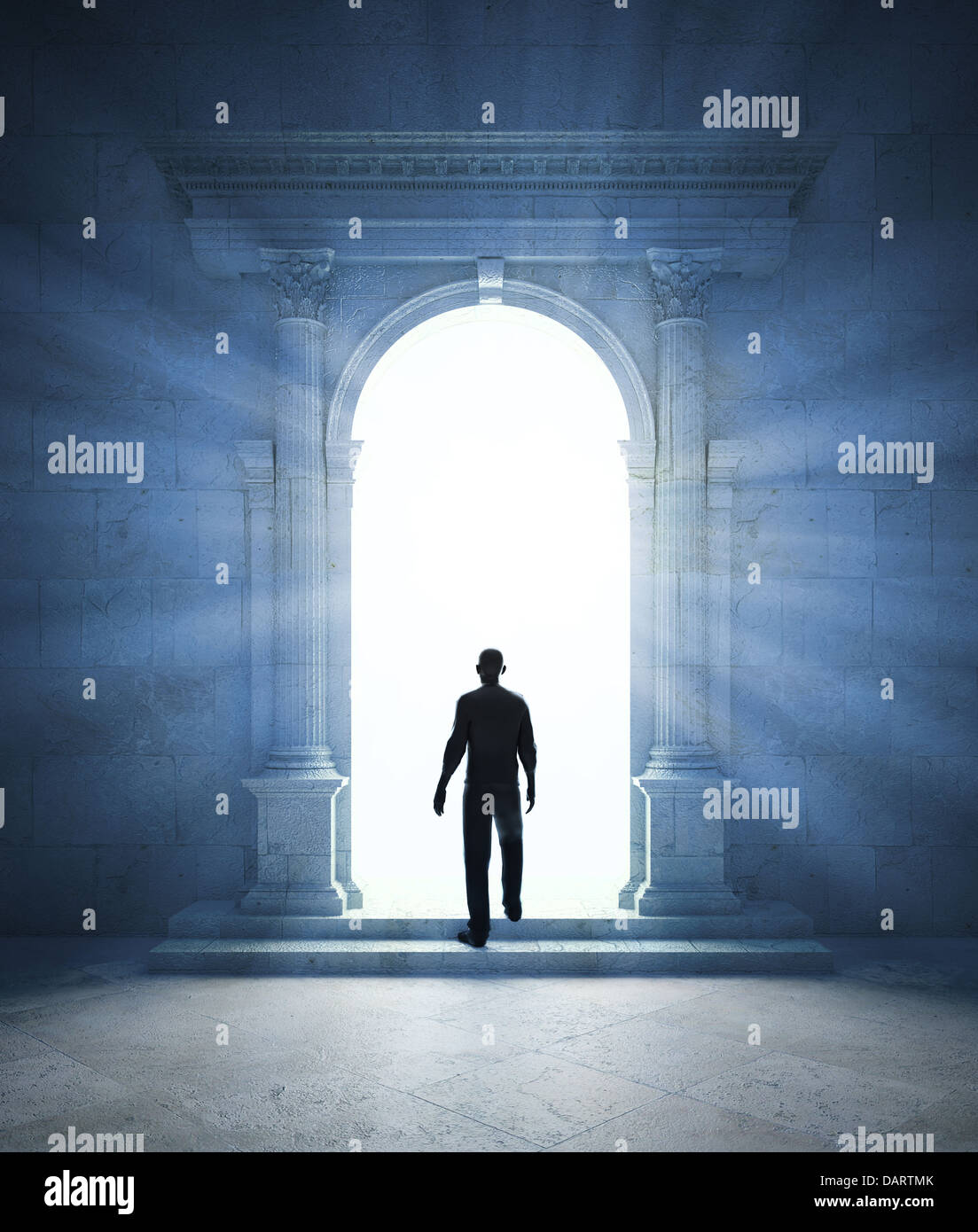 A mysterious portal - an ancient archway Stock Photo - Alamy