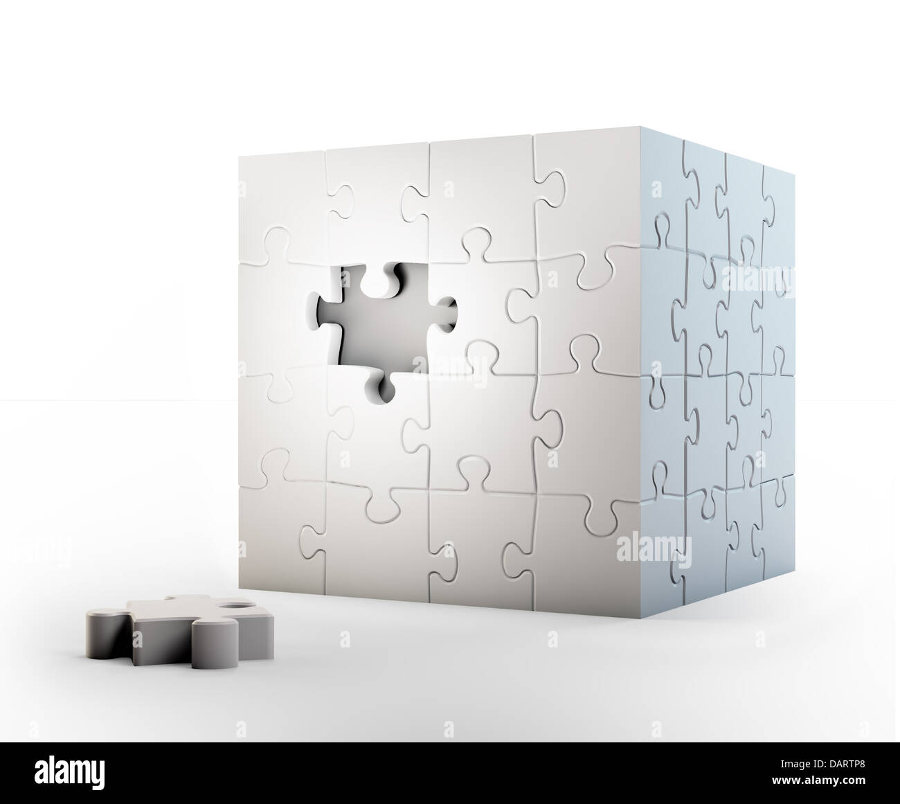 Missing puzzle piece cube puzzle hi-res stock photography and images ...