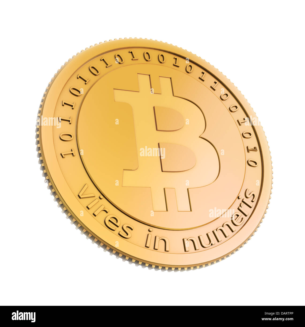 Bit coins, the virtual currency concept illustration Stock Photo - Alamy