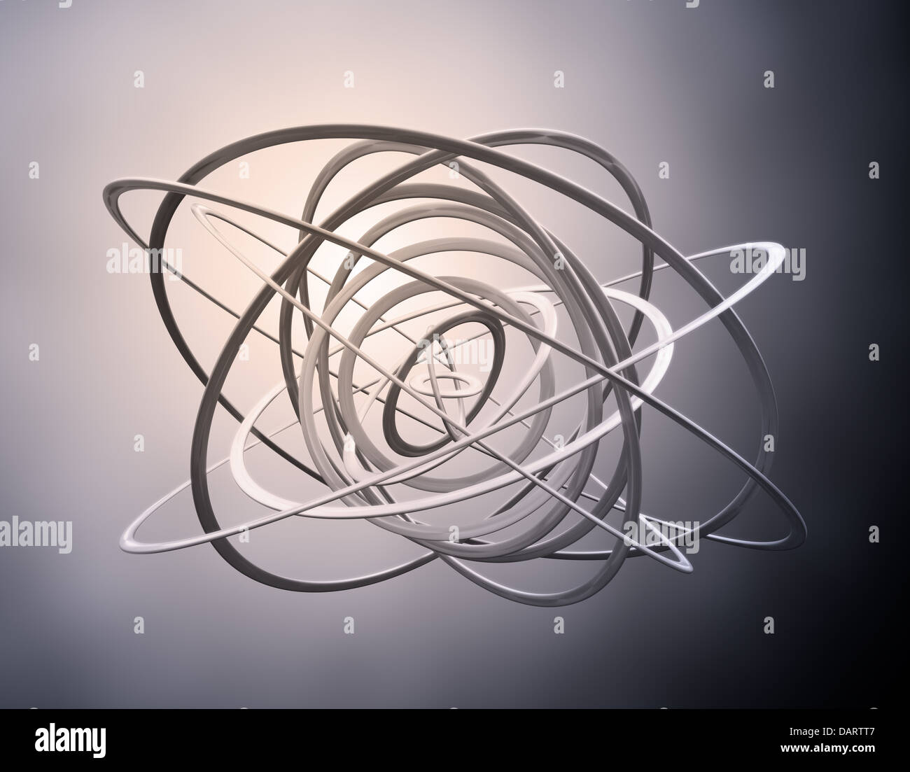 3D abstract silver rings background Stock Photo - Alamy