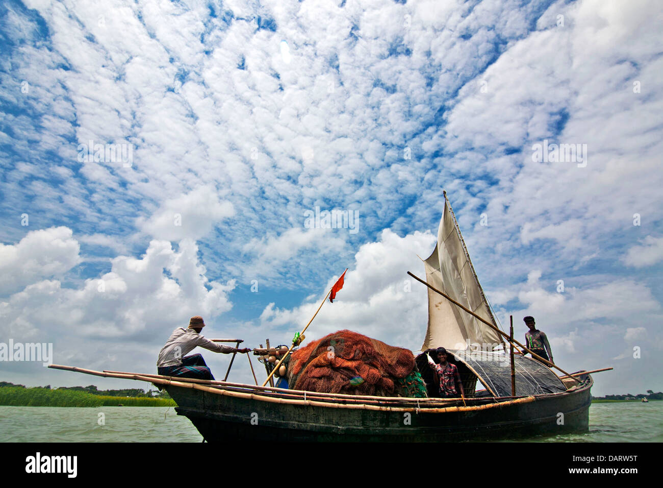 river & sail boat in Bangladesh Stock Photo - Alamy