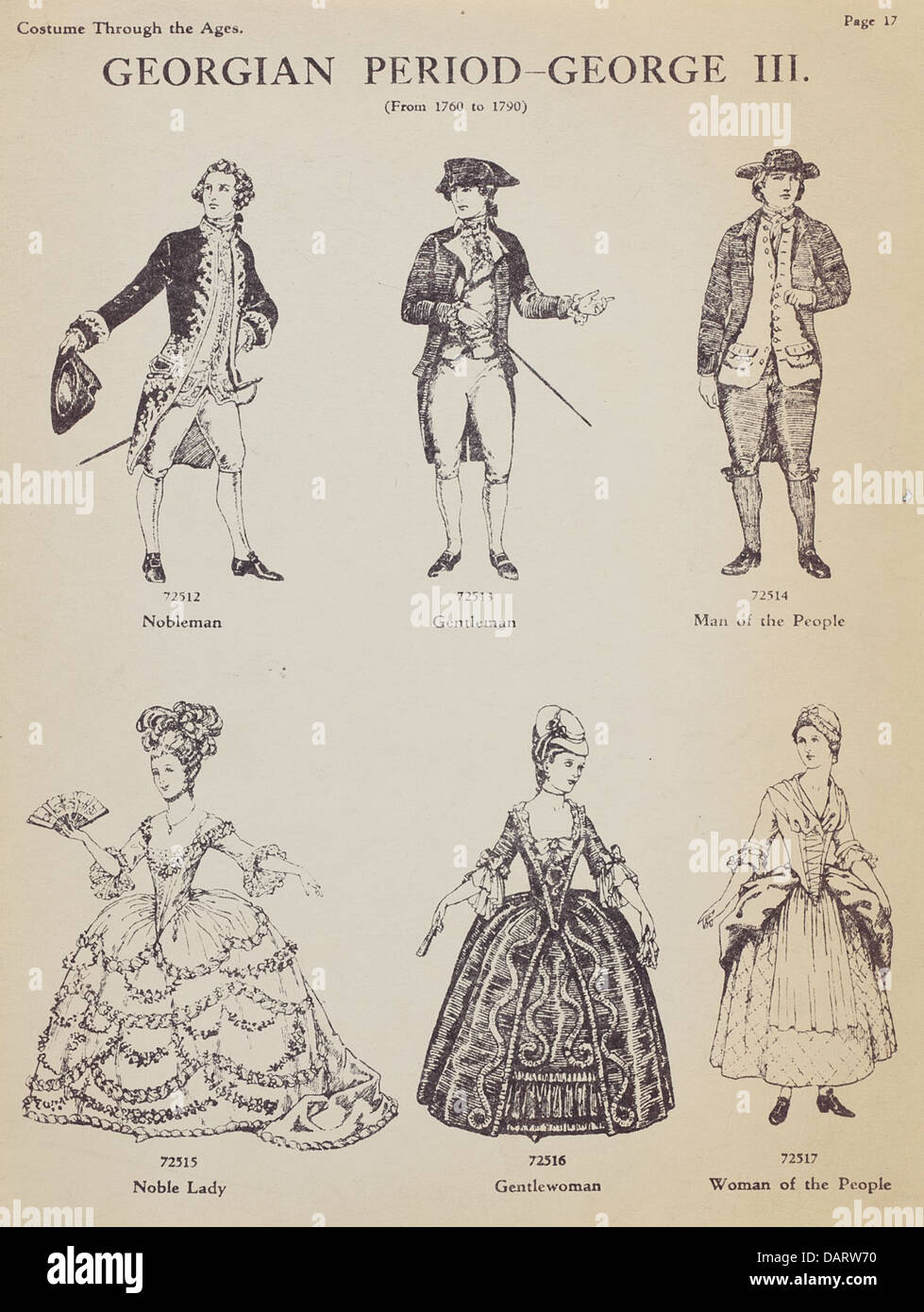 'Georgian Period-George III' M.83.161.142 Stock Photo - Alamy