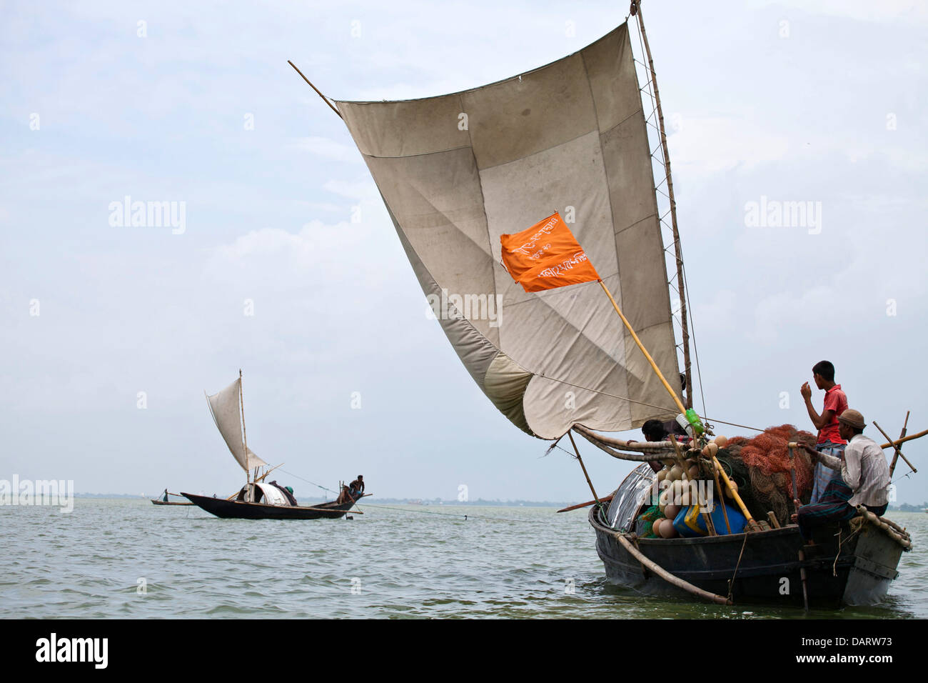river with sailboat in Bangladesh Stock Photo - Alamy