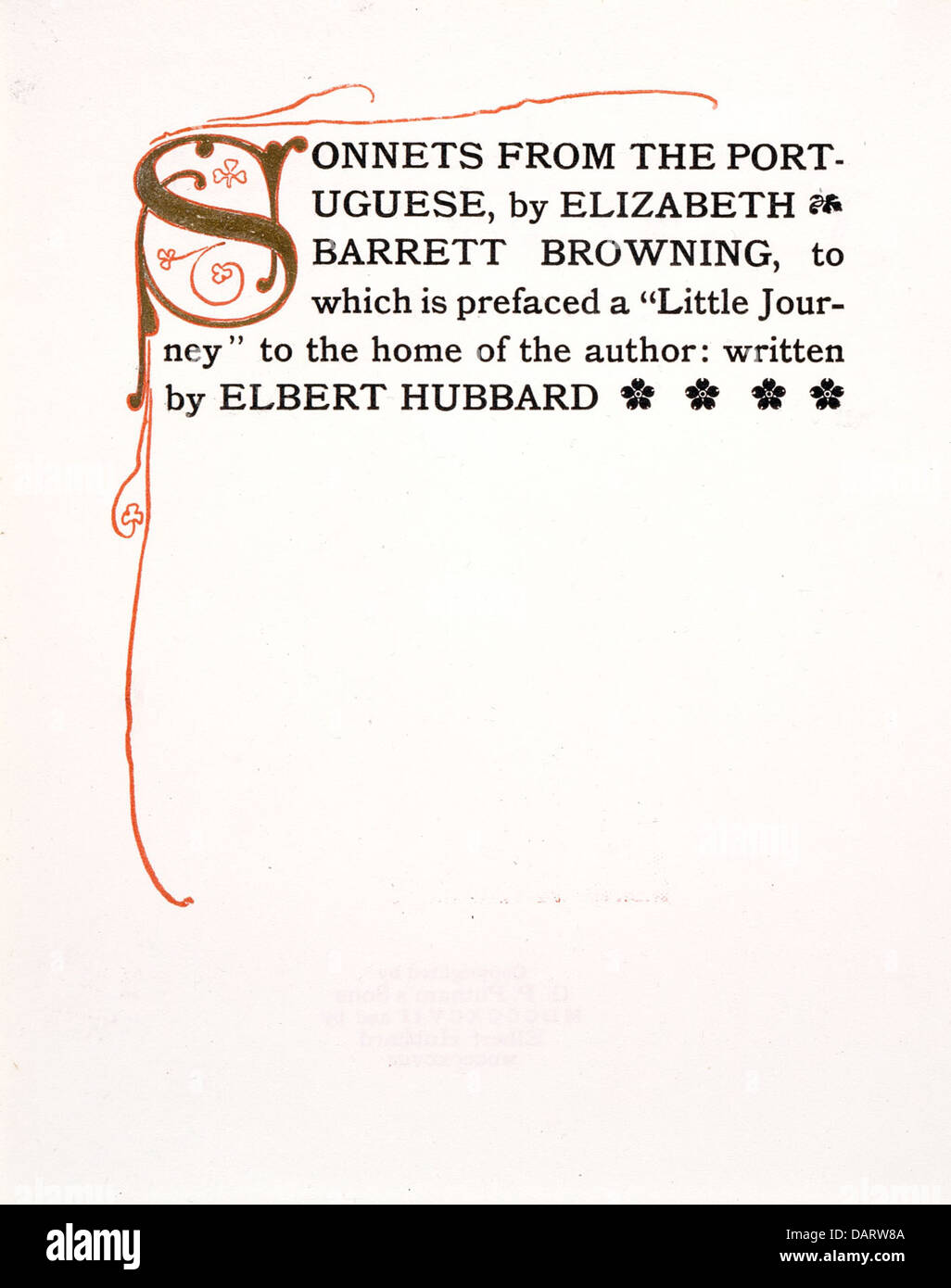 Elizabeth barrett browning sonnets hi-res stock photography and images ...