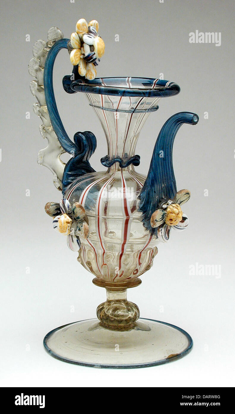'Vetro a Fili' Ewer M.82.45.7 Stock Photo - Alamy