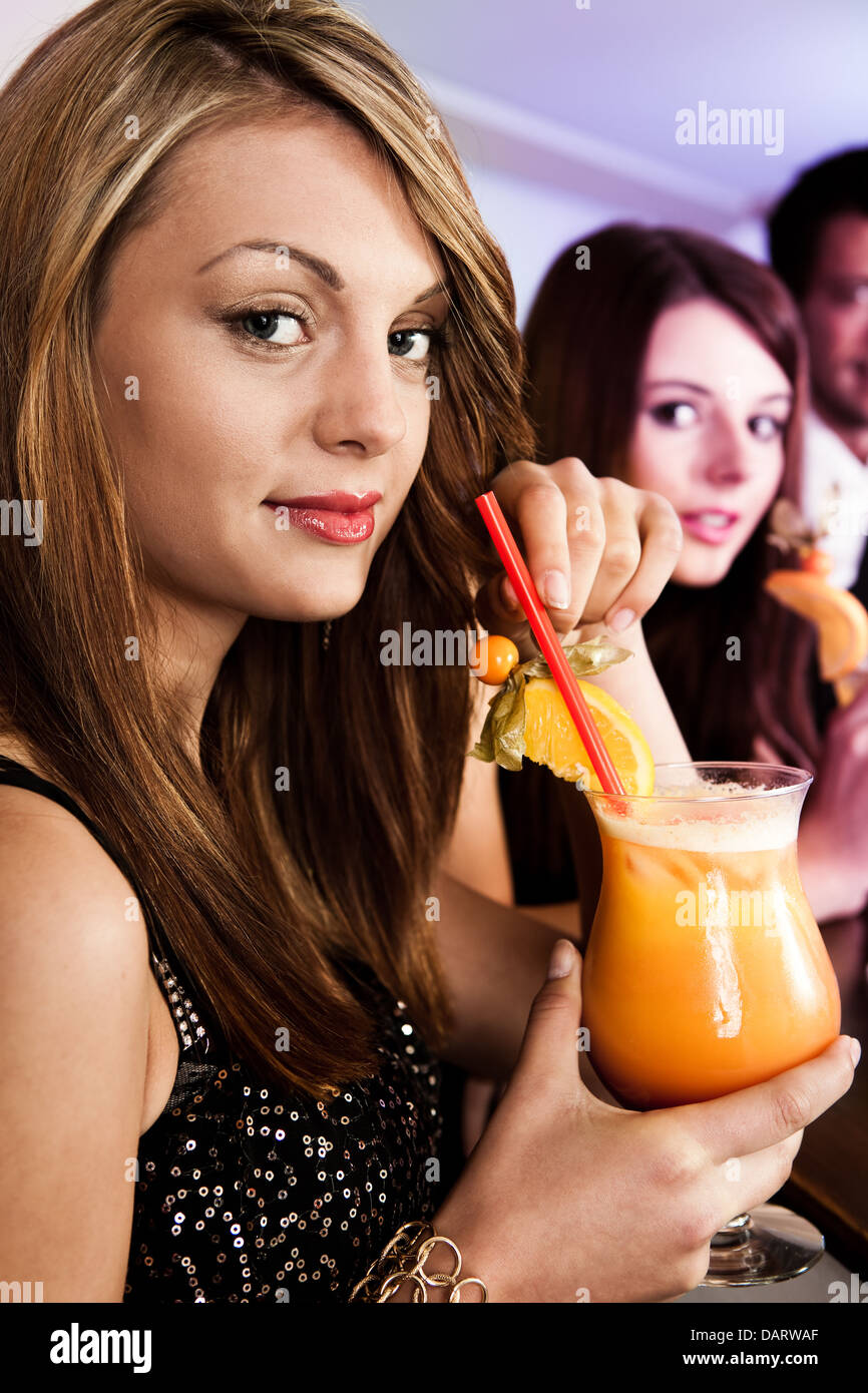 Beautiful women in nightclub Stock Photo - Alamy