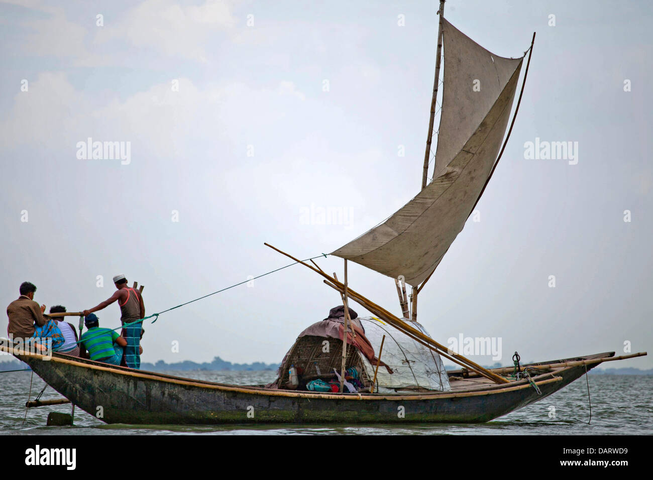 river with sail boat in Bangladesh Stock Photo - Alamy