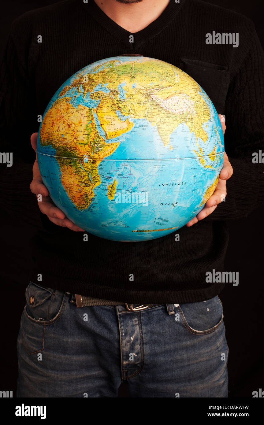 Topographic globe hi-res stock photography and images - Alamy