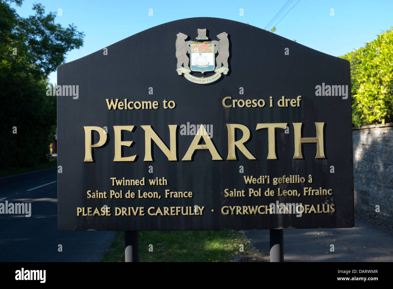Welcome penarth sign hi-res stock photography and images - Alamy