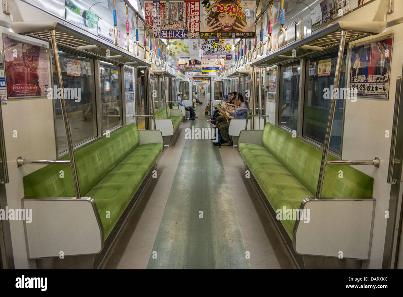 Interior of a Japanese Subway Train Carriage, Nagoya, Japan Stock Photo ... Interior of a Japanese Subway Train Carriage, Nagoya, Japan Stock Photo ...