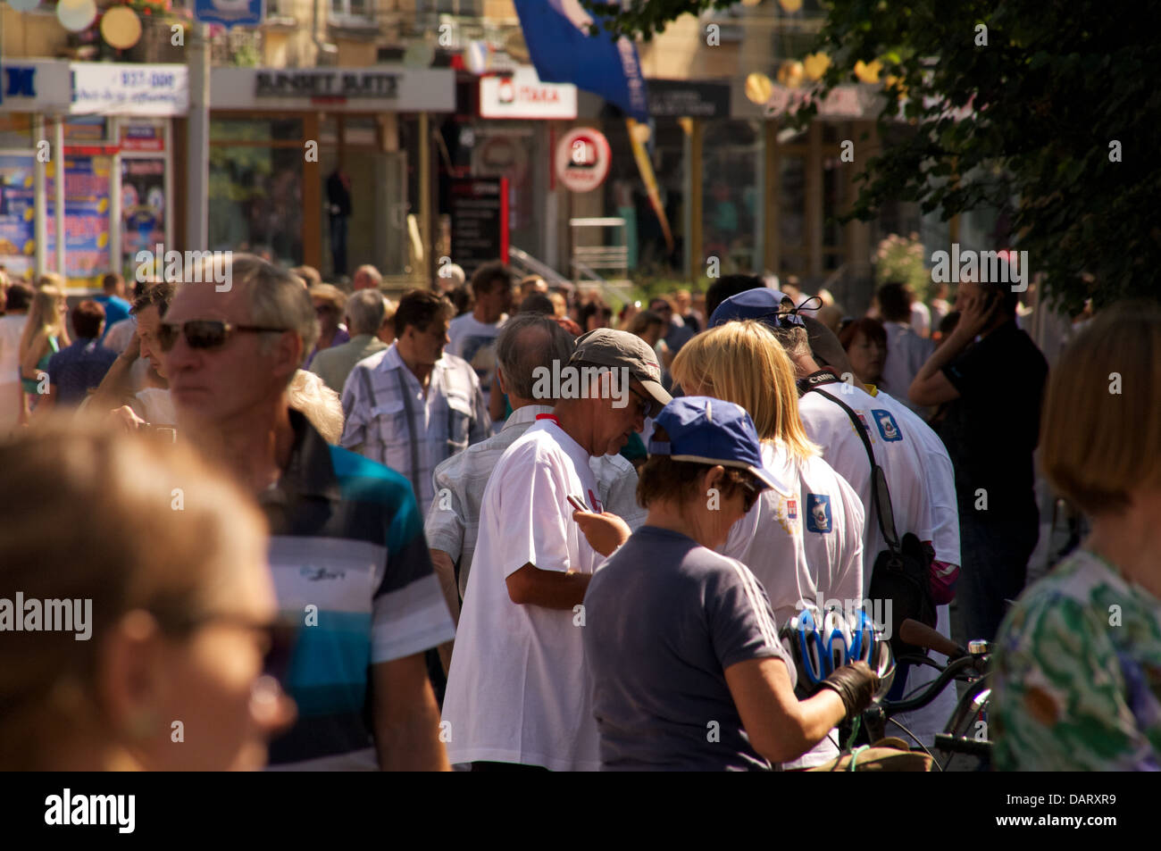 people walked on street on parade Stock Photo - Alamy