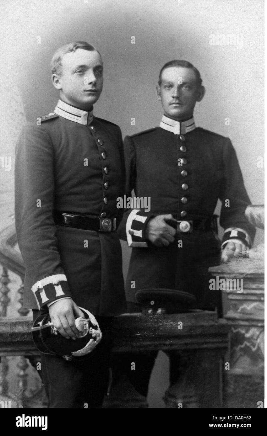military, Germany, German soldiers, circa 1900 Stock Photo: 58303898 ...