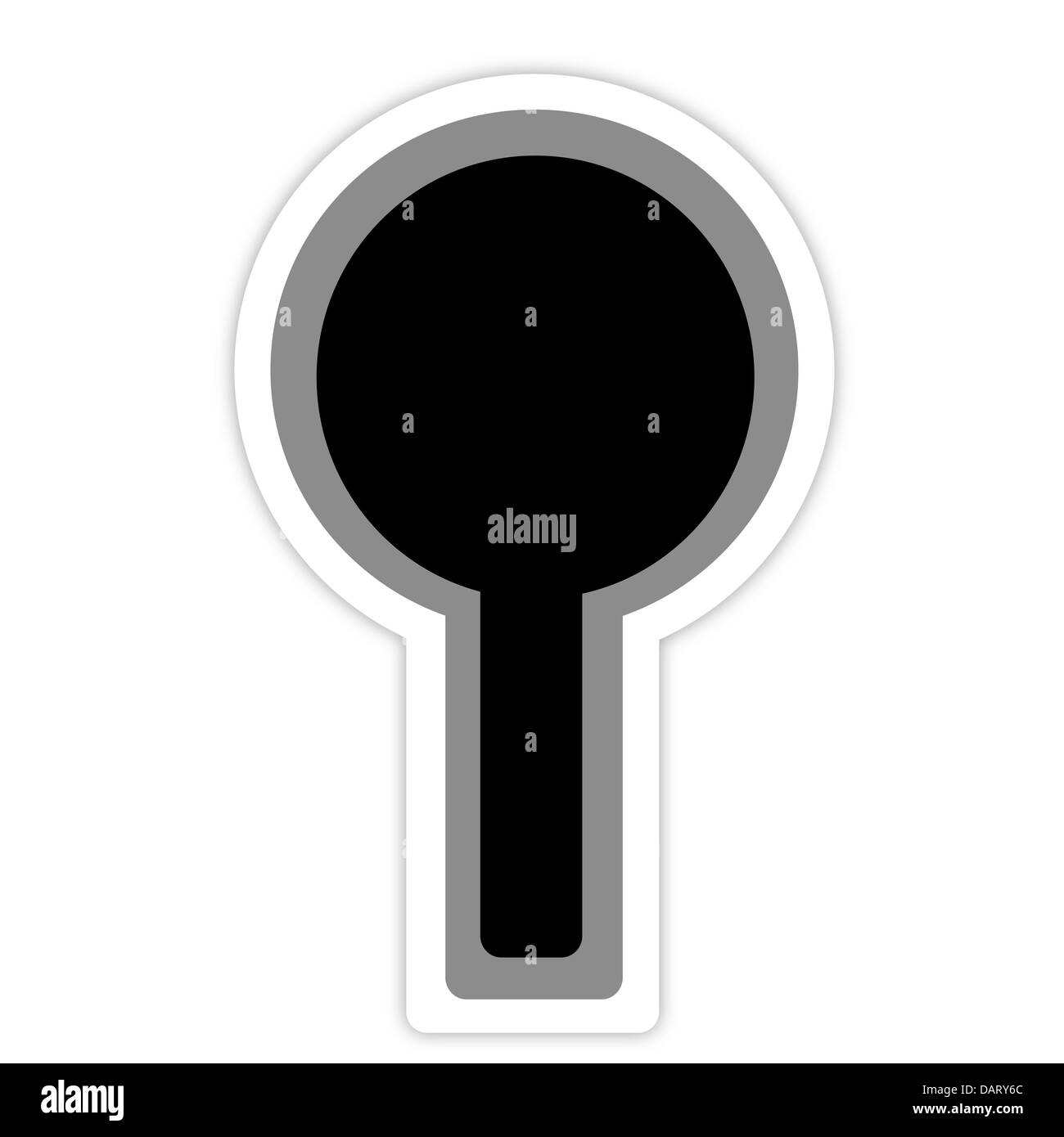 Modern key hole Cut Out Stock Images & Pictures - Alamy