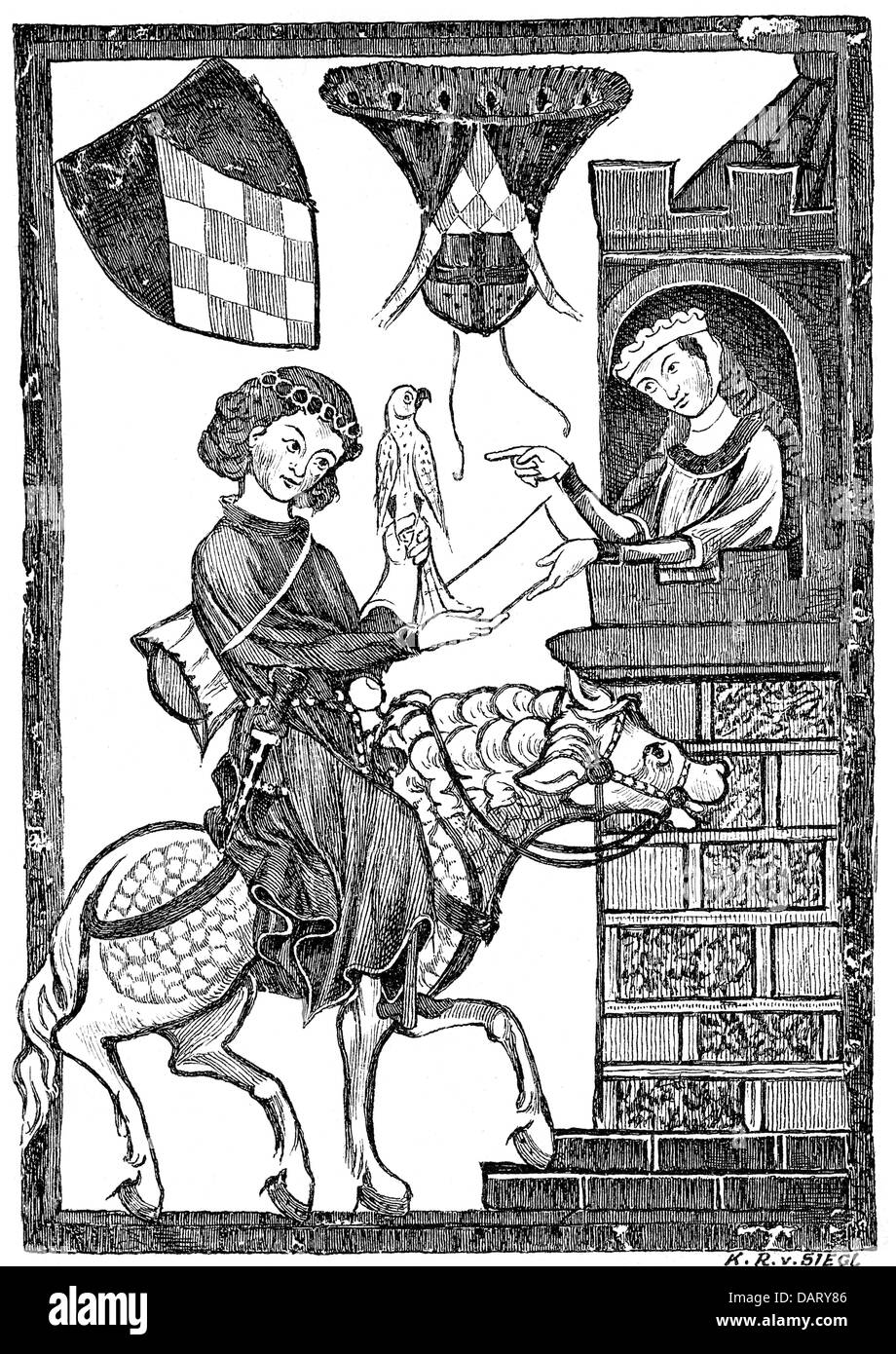 Medieval knight lady hi-res stock photography and images - Alamy