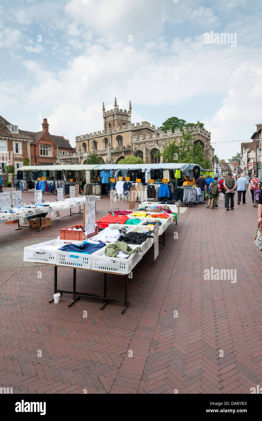 The market and market square at Huntingdon Cambridgeshire UK Stock ...