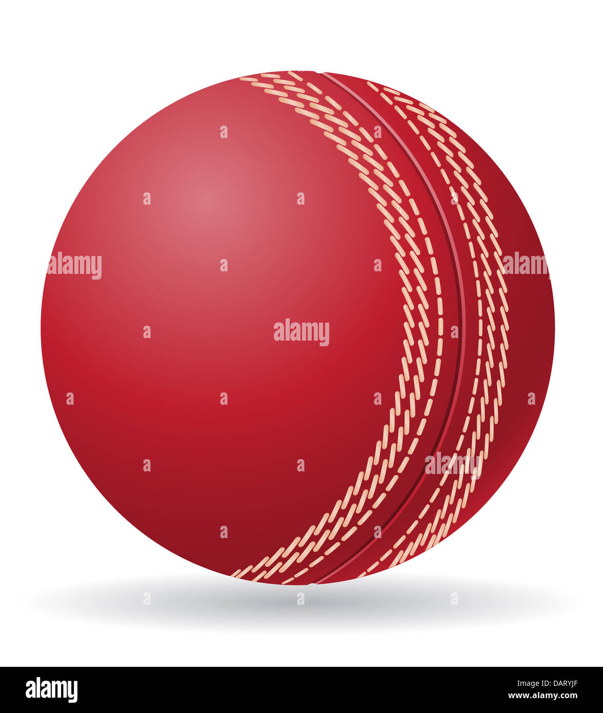 cricket ball illustration isolated on white background Stock Photo - Alamy