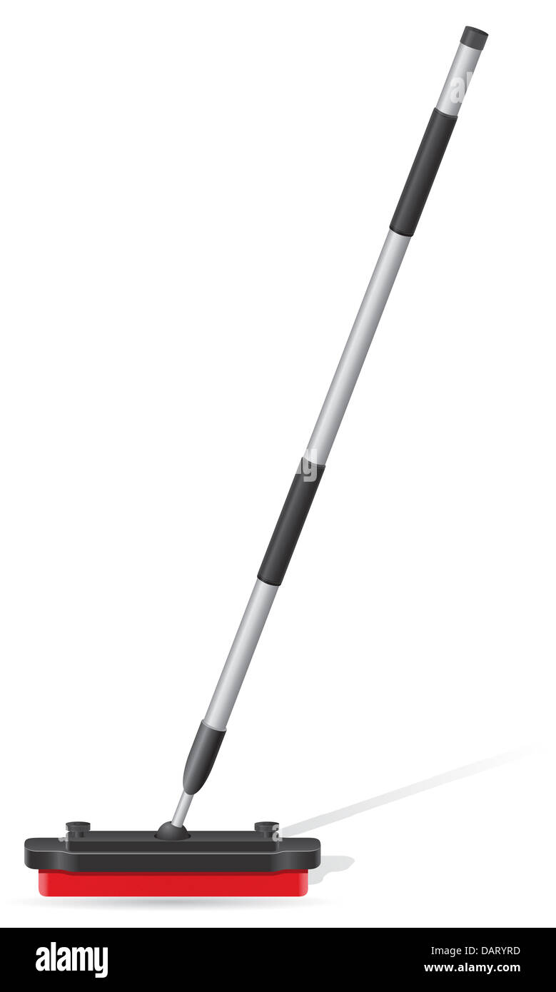 broom for curling sport game illustration isolated on white background ...