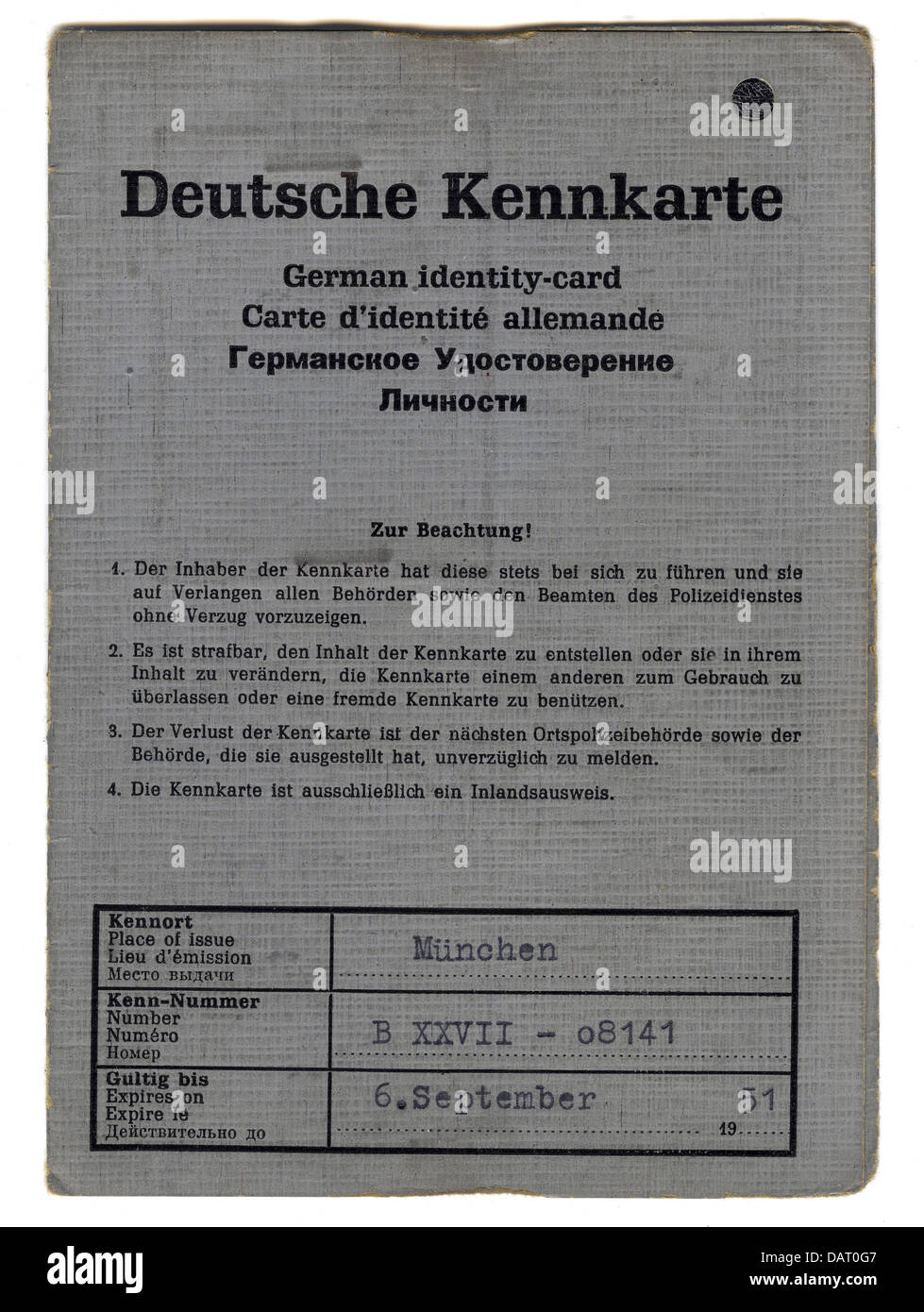 Id card germany hi-res stock photography and images - Alamy