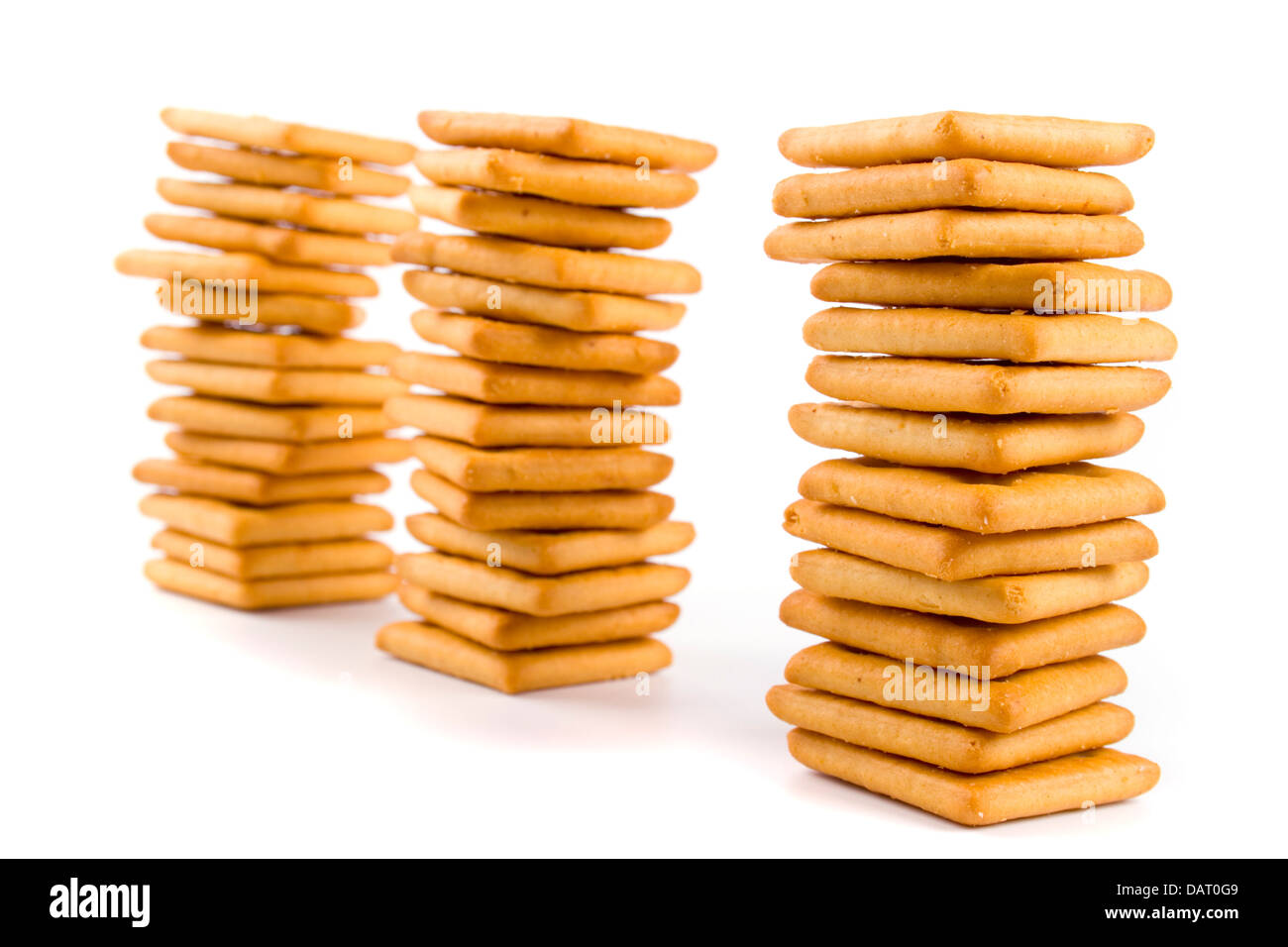 three stacks of cookie Stock Photo - Alamy