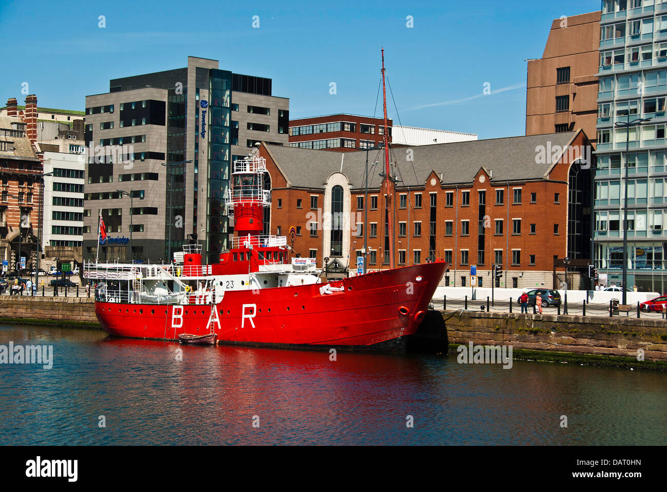 Liverpool Lightship at Albert Dock Stock Photo - Alamy