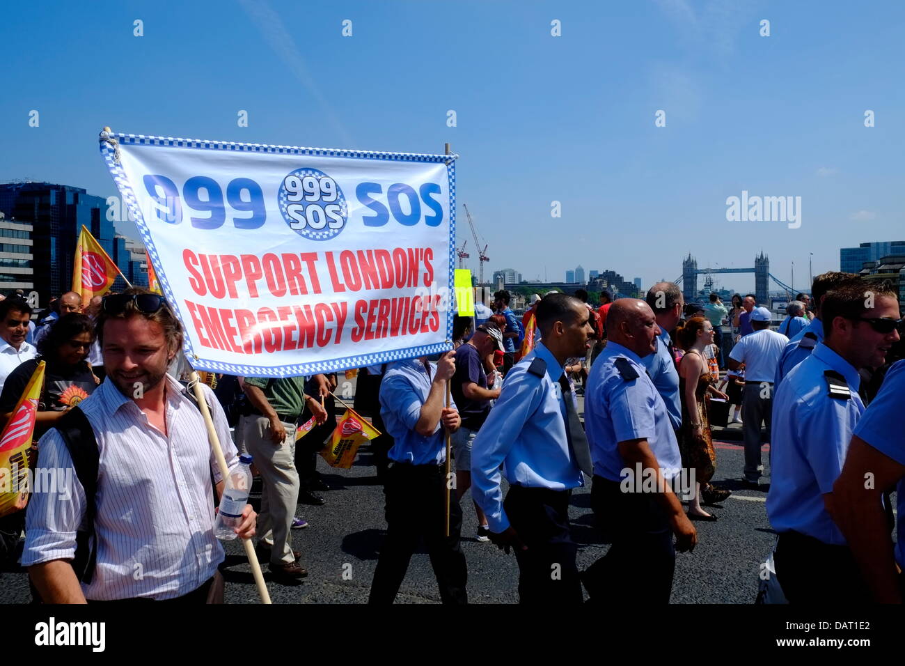 Fire brigade union flag hi-res stock photography and images - Alamy