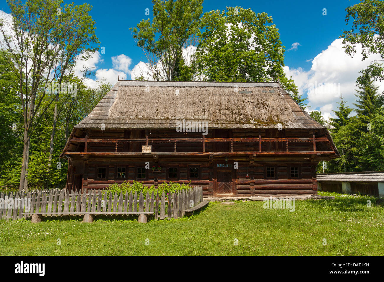 The Dziubek family house in The Orava Etnographic Park Museum in ...