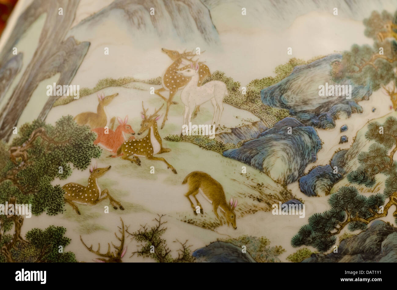 China, Shanghai, Shanghai Museum. Zun (vase) with Fenaca design of 100 ...