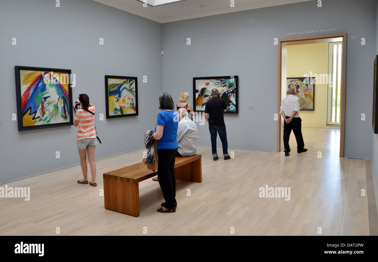 Kandinsky the newly opened Lenbachhaus in Munich Bavaria,Germany main ...