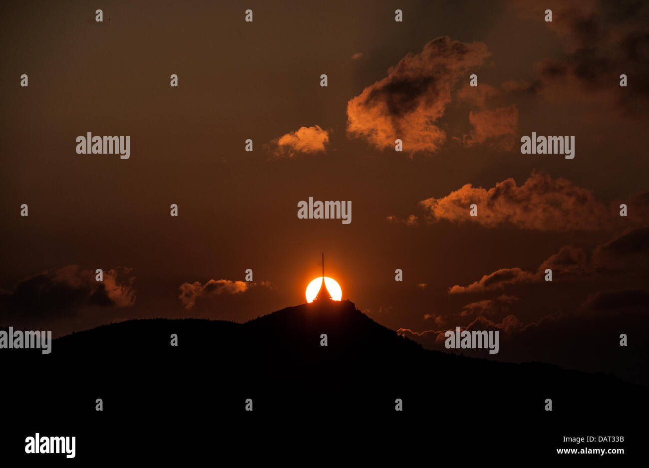 View of Jested mountain hotel and television tower by famous ...
