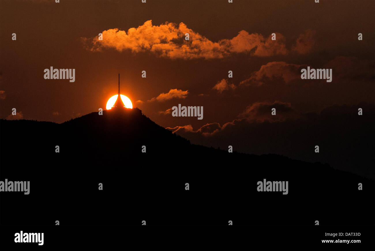 View of Jested mountain hotel and television tower by famous ...