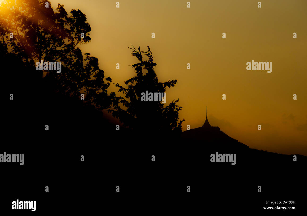 View of Jested mountain hotel and television tower by famous ...