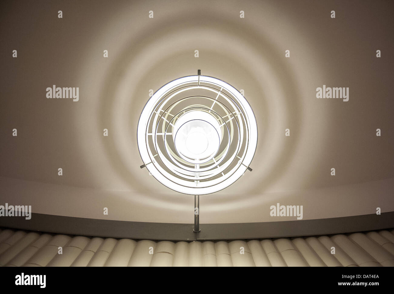 Interior of mountain hotel and television tower by famous Czechoslovak ...