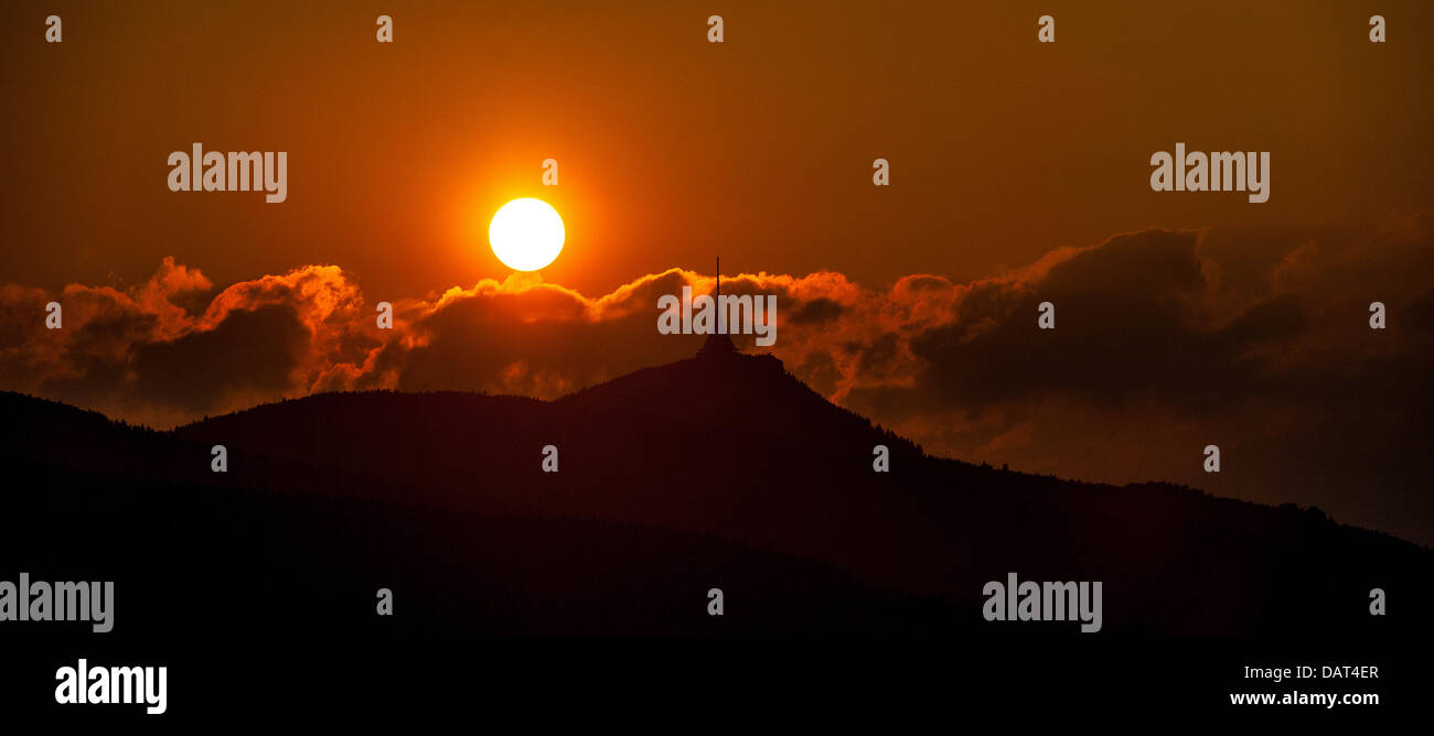 View of Jested mountain hotel and television tower by famous ...